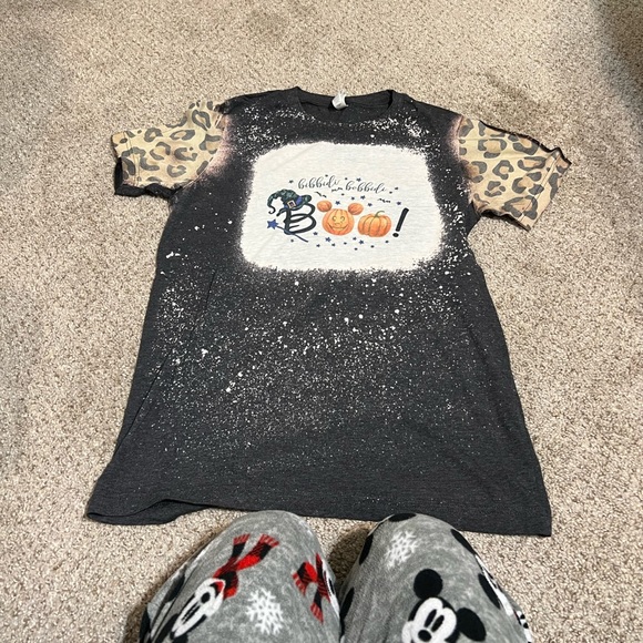 Bella Canvas | Tops | Disney Halloween Bleached Shirt | Poshmark
